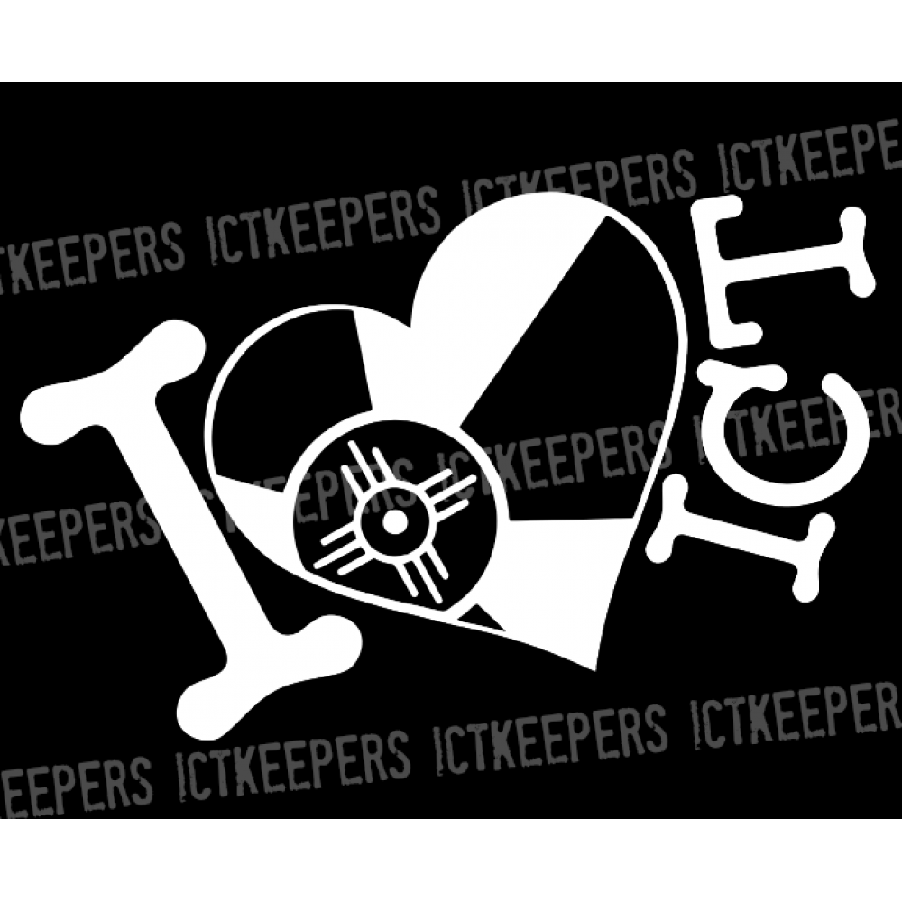 I Heart ICT Decal-Decal I Heart ICT-$5.00-Decals | ICT Keepers