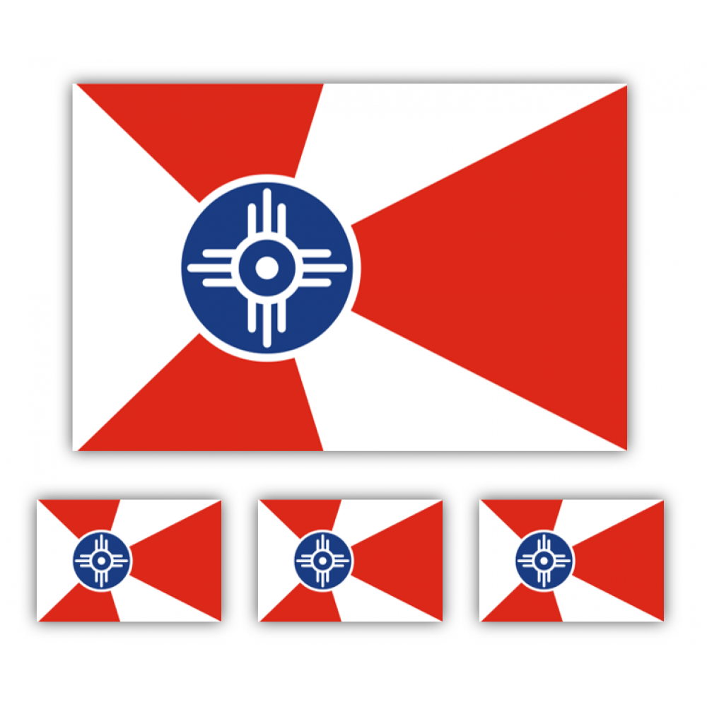 Wichita Flag Decal Set of 4-Decal Wichita Flag Decal Set of 4-$5.00 ...